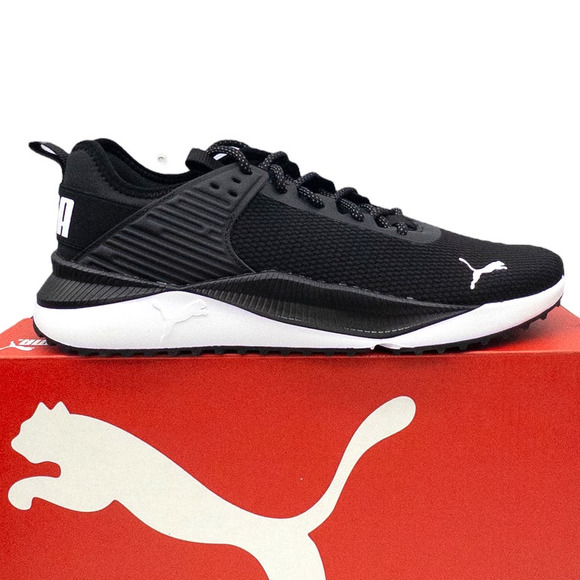 Puma | Shoes | New Puma Mens Pc Runner Sneaker Shoes Black White | Poshmark